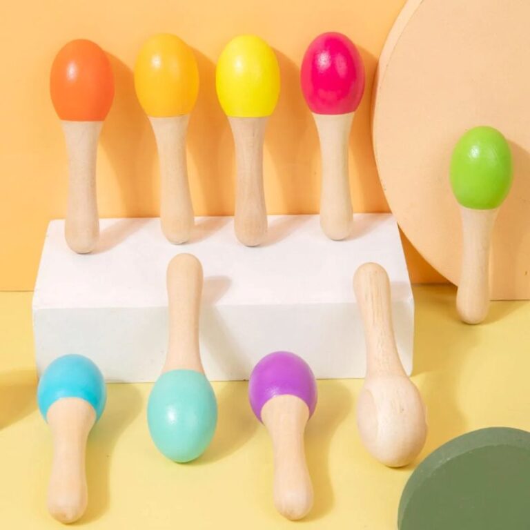 Mini maraca de madera - Playroom®